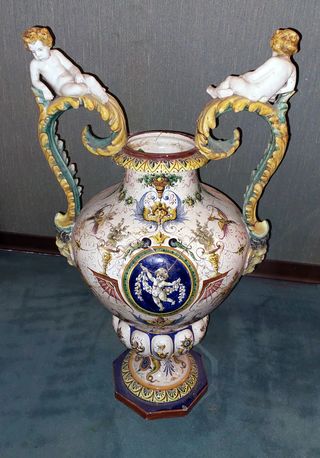 “Grande Vaso Ceramica Maiolica Vintage