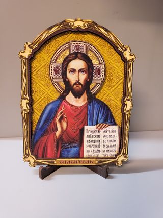 Icona su supporto in legno