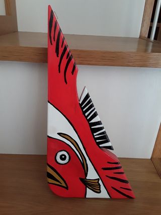 Pesce da parete in legno 