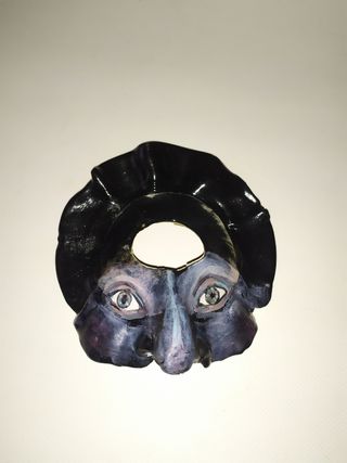 scultura viso in vinile