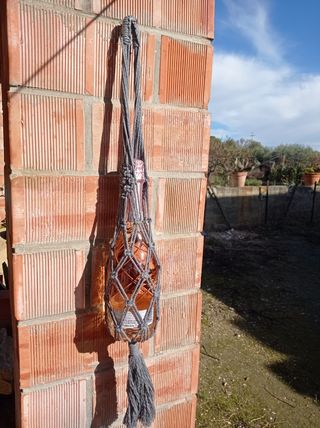 porta bottiglia macrame fatto a mano 