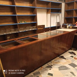 BANCONE VINTAGE (ANNI '30) IN LEGNO MASSELLO