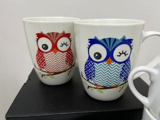 Set di 6 tazzine e 2 tazze colazione
