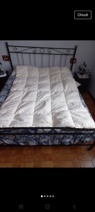 piumone letto singolo in piuma d'oca