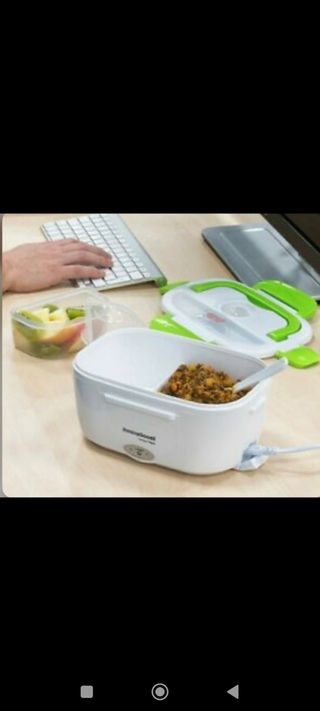 porta pranzo riscaldabile con kit posate 