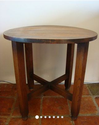 tavolino tondo art deco