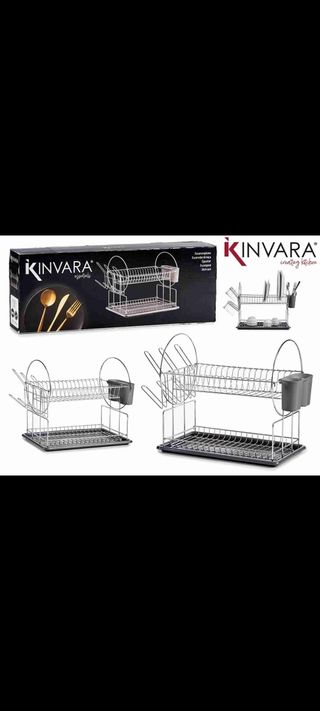 scolapiatti in acciaio inox 33 cm 