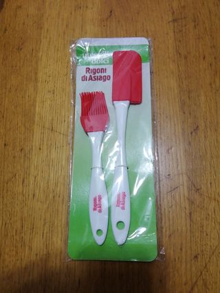 Confezione spatola e pennello silicone