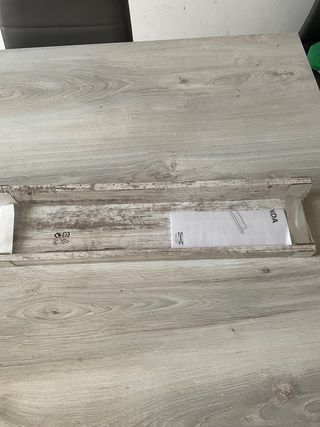 Mensola color legno bianco nuova