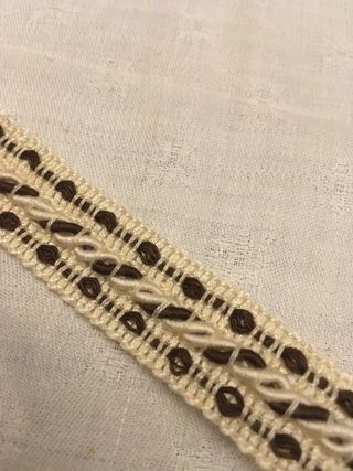 17 metri bordura beige e marrone