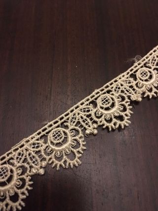 11 metri pizzo guipure vintage