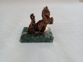 Soprammobile biga romana con cavalli