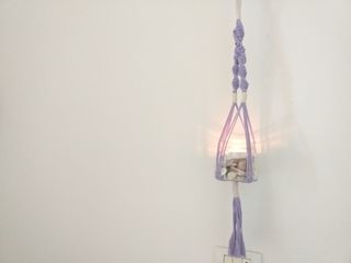 Lanterna Fioriera appesa macrame Boho