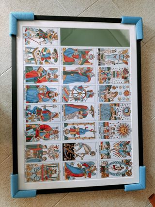 Quadro tarot di Marsiglia diagramma 3x7