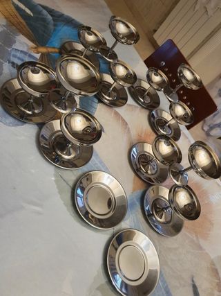 Set Vintage coppette champagne/macedonia/gelato + 