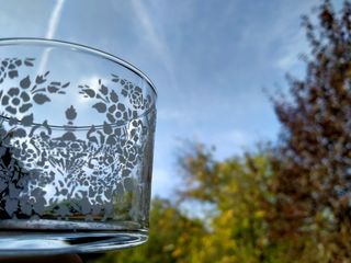 servizio ciotole vetro decorato 