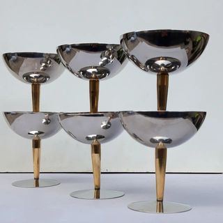 servizio calici da dessert in acciaio 