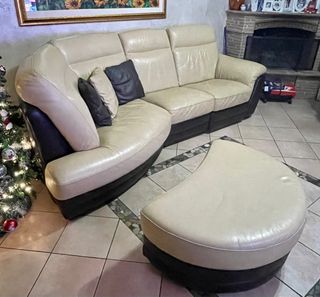 Vendo divano in pelle bicolore