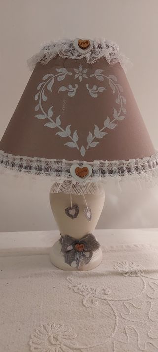 lampada nuova shabby chic unica