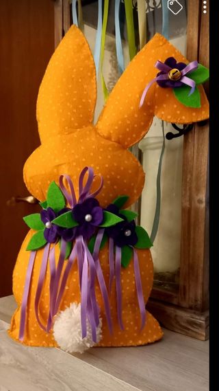 coniglio pasquale fermaporta 