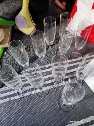 11 bicchieri di vino calici nuovi 