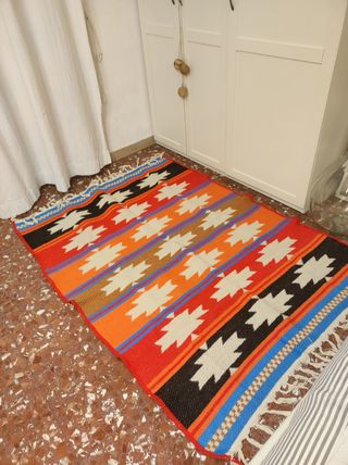 Tappeto Kilim in cotone e lana