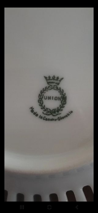 Set piattini da frutta Union K Czechoslovakian