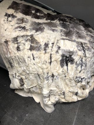 Coperta matrimoniale in lapin di coniglio 265x220