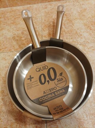 AZZERO COMIDA SANA ,2 SARTÉN 20-26 CM