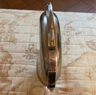 Portafrutta/stuzzichini Alessi bordato in oro 