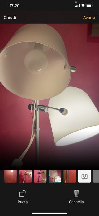 Lampada da terra altezza  155 cm