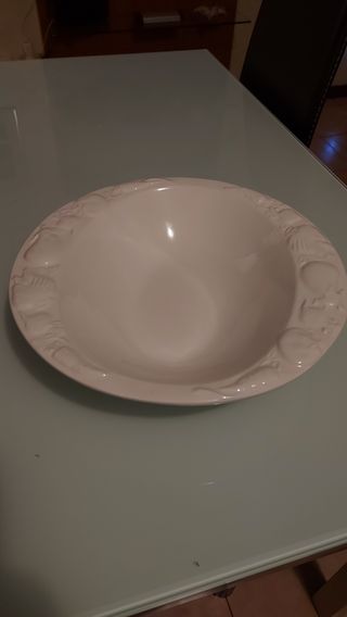 Insalatiera  ovale ceramica con decorata
