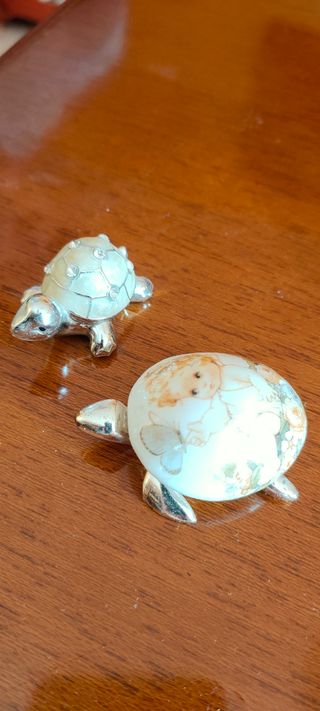 tartarughe ceramica e acciaio 