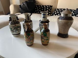 5 vasi cinese piccoline antiche