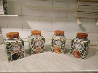 4 barattoli Montelupo Fiorentino 