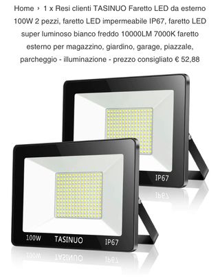 Faretti led 100w