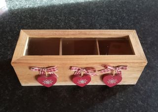 contenitore the e tisane in legno e vetro 