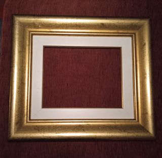 coppia cornici legno dorato