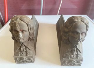 Coppia di antichi alari da camino