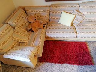 tappeto rosso a pelo lungo 