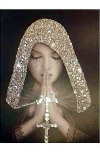 tela ragazza che prega 