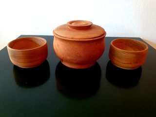 Set ciotole in legno 