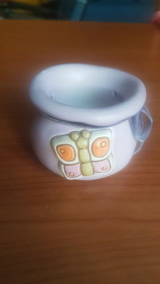 Portacandela Sacchetto lilla con farfalla Thun