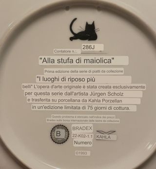 Piatto decorativo Jürgen Scholz