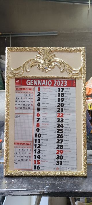 cornice per calendario