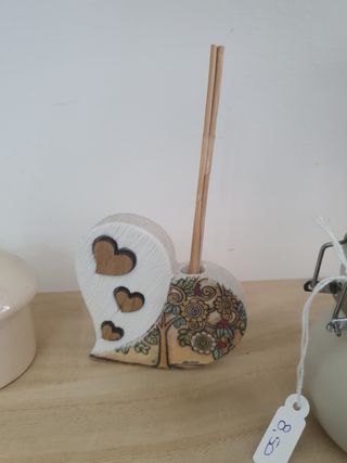 profumatore resina cuore con decori albero