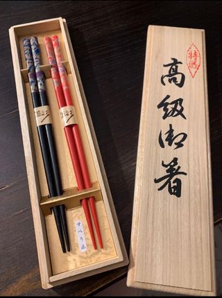 Set di bacchette giapponesi con scatola 
