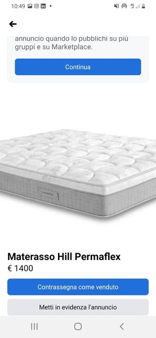 materasso permaflex hill