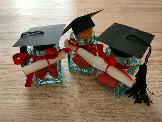 bomboniere laurea fatte a mano (11 bomboniere)