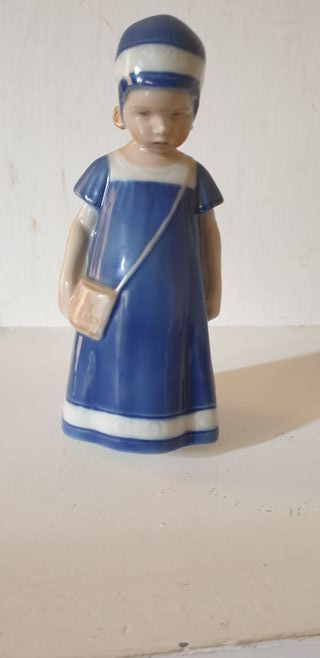 bambola elsa con vestito in ceramica copenaghen